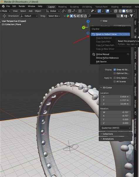 modeling why is my viewport glitching in orthographic view and not in