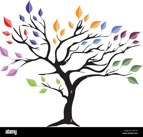 Vector Abstract Tree Stock Vector Image Art Alamy
