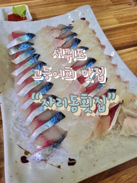 이연복 쉐프가 다녀간 서귀포 고등어 횟집 자리돔횟집” 도민맛집 추천 네이버 블로그