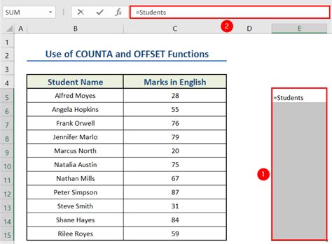 how to create dynamic named range in excel 2 easy ways
