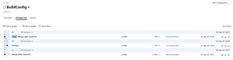 teamcity vcs build all and only default branch commits teamcity