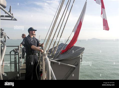 Singapore April 4 2017 Quartermaster 1st Class Karl Adebahr From