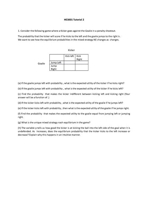 Tutorial EC NUS Studocu