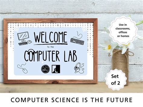 Computer Lab Babe Sign Classroom Decor Teacher Door Signs Computers Class Classrooms Poster