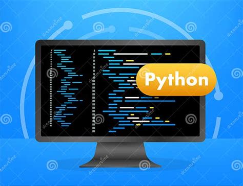 computer monitor displaying python programming language code on blue