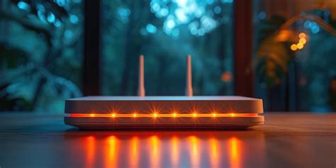 Premium Photo Contemporary Highspeed Internet Router Generative Ai
