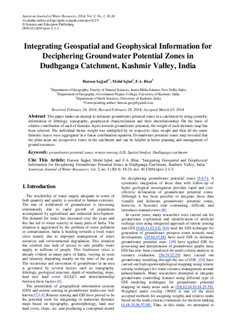 Pdf Integrating Geospatial And Geophysical Information For
