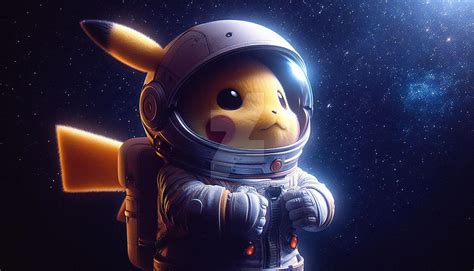 Pikachu Pokemon Astronaut Galaxy Space Wallpaper By Girlyflash On Deviantart