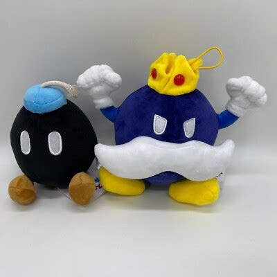 2x New Super Mario Bros King Bomb And Bob Omb Plush Doll Soft Toy Teddy
