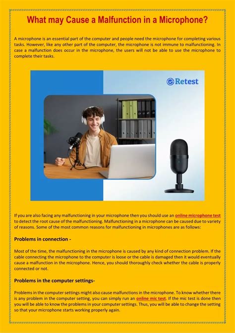 PPT What May Cause A Malfunction In A Microphone PowerPoint Presentation ID