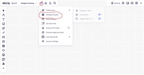 Hide Grid In App Miro