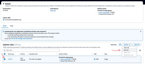 using aws application load balancer for blue green application