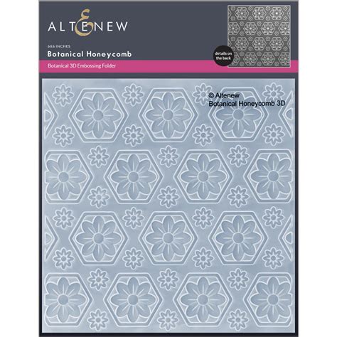 Botanical Honeycomb Embossing Folder Crafted With Love And Roses