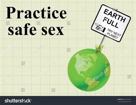 Earth Full Sign Practice Safe Sex Stock Vector Royalty Free 465774197 Shutterstock