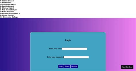 react icu application forked codesandbox