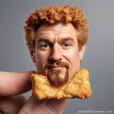 Realistic Man Chicken Nugget Stable Diffusion Online