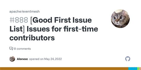Good First Issue List Issues For First Time Contributors · Issue 888