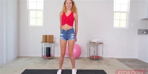 Barely Legal 99lb Teen Allie Addison Fucked In Her Yoga Pants Tnaflix Com