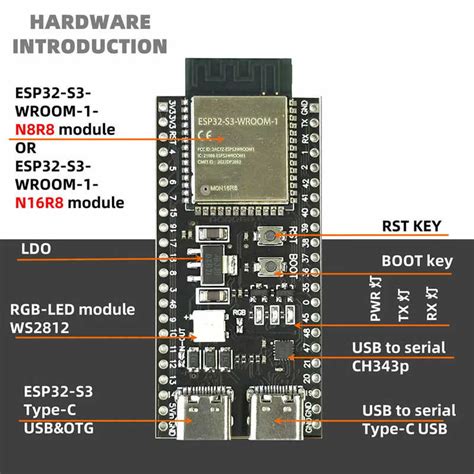 Development Esp32 S3 Board 24g Wifi Module For Arduino Esp Idf Esp32