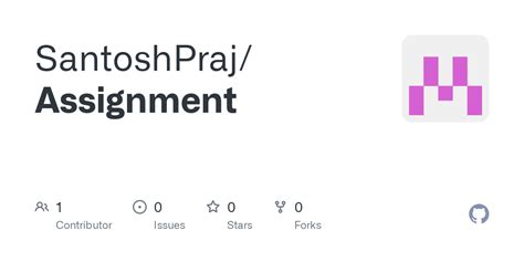 GitHub SantoshPraj Assignment