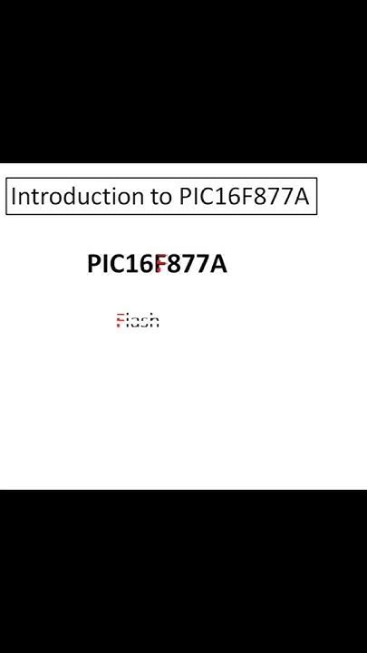 introduction to pic16f877a microcontroller electronics circuit iot
