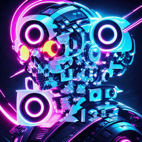Cyberpunk Skull Qr Code Art Rqrcodeart