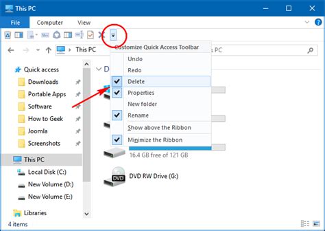 How To Customize File Explorer S Quick Access Toolbar In Windows