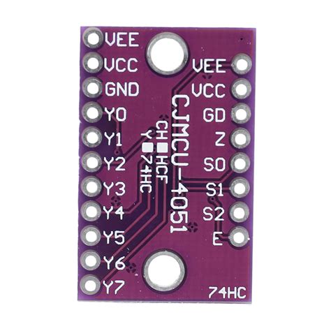 74hc4051 Cd4051 Módulo Selector Multiplexor Analógico único De 8 Canales Para Arduino Walmart