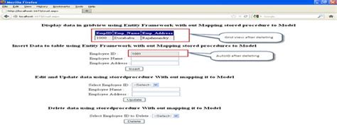Entity Framework Crud Operations Using Stored Procedures Codeproject