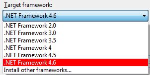 Visual Studio 2013 and .NET 4.6 - Stack Overflow