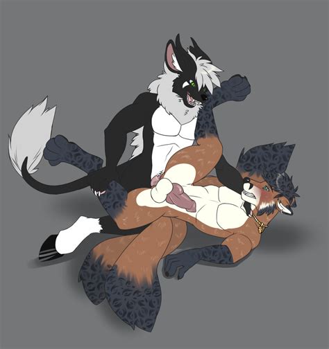 Rule 34 Anal Balls Blithedragon Blush Canine Fangs Feline Green Eyes