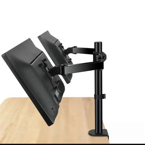 Gaming Monitor Bracket Led Dual 2 Led Monitor Mount With C Clamp And