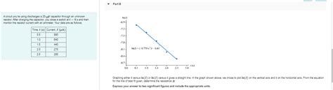 Solved A Circuit Youre Using Discharges A 20−μf Capacitor