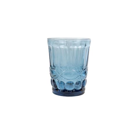 Blue Boho Water Glasses Teal Elderberry Event Hireblue Boho Water Glasses Teal