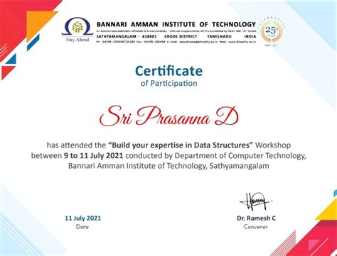 sri prasanna d on linkedin datastructures workshop