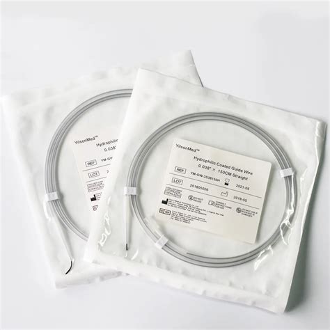 guidewire medical hydrophilic coated guide wire interventional nitinol