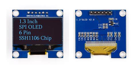 Display Oled X Spi Azul Arduino Raspberry Arm Cyberofice