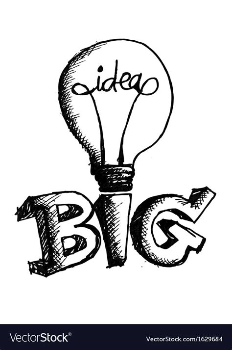 Concept Idea Inspired Bulb Shape Royalty Free Vector Image