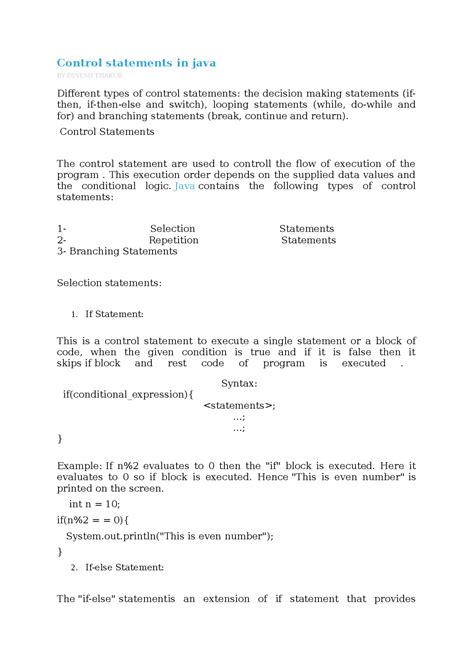 Programming Languages Docsity