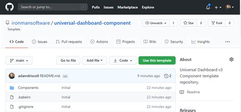 building universal dashboard v3 custom components