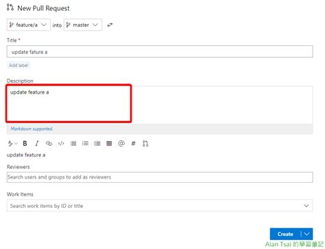 azure devops pull request template