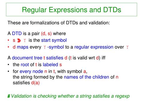 ppt xml data management 10 deterministic dtds and schemas powerpoint