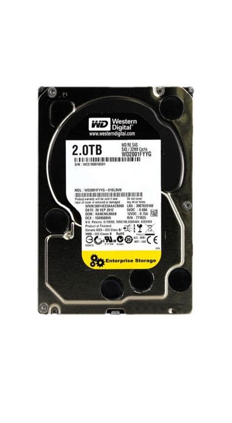 Жесткий диск WD 2TB (WD2001FYYG): 1 200 грн. - Комплектующие и ...