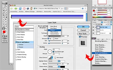 Use Browser Template And Create Navigation Bar In Photoshop