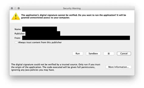 Unexpected Error Dialog After Cancel Security Warning Dialog · Issue
