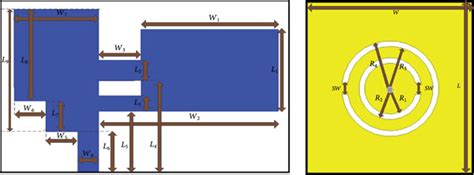 A Design Dimensions For The Patch And Ground Plane B CSRR Download Scientific Diagram