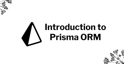detailed introduction to prisma orm