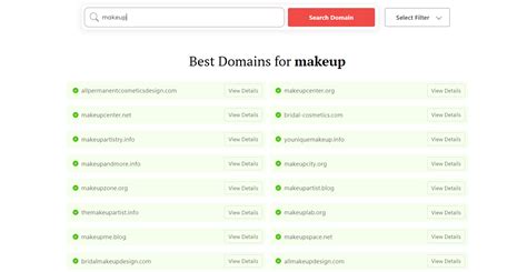 Makeup And Beauty Business Name Generator And Ideas DomainWheel