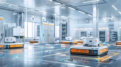 Automated Distribution Systems Ai Powered Robots Collaborate In A Vast