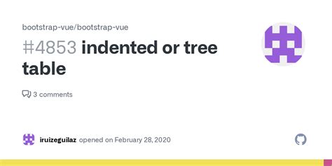 Indented Or Tree Table Issue 4853 Bootstrap Vue Bootstrap Vue GitHub